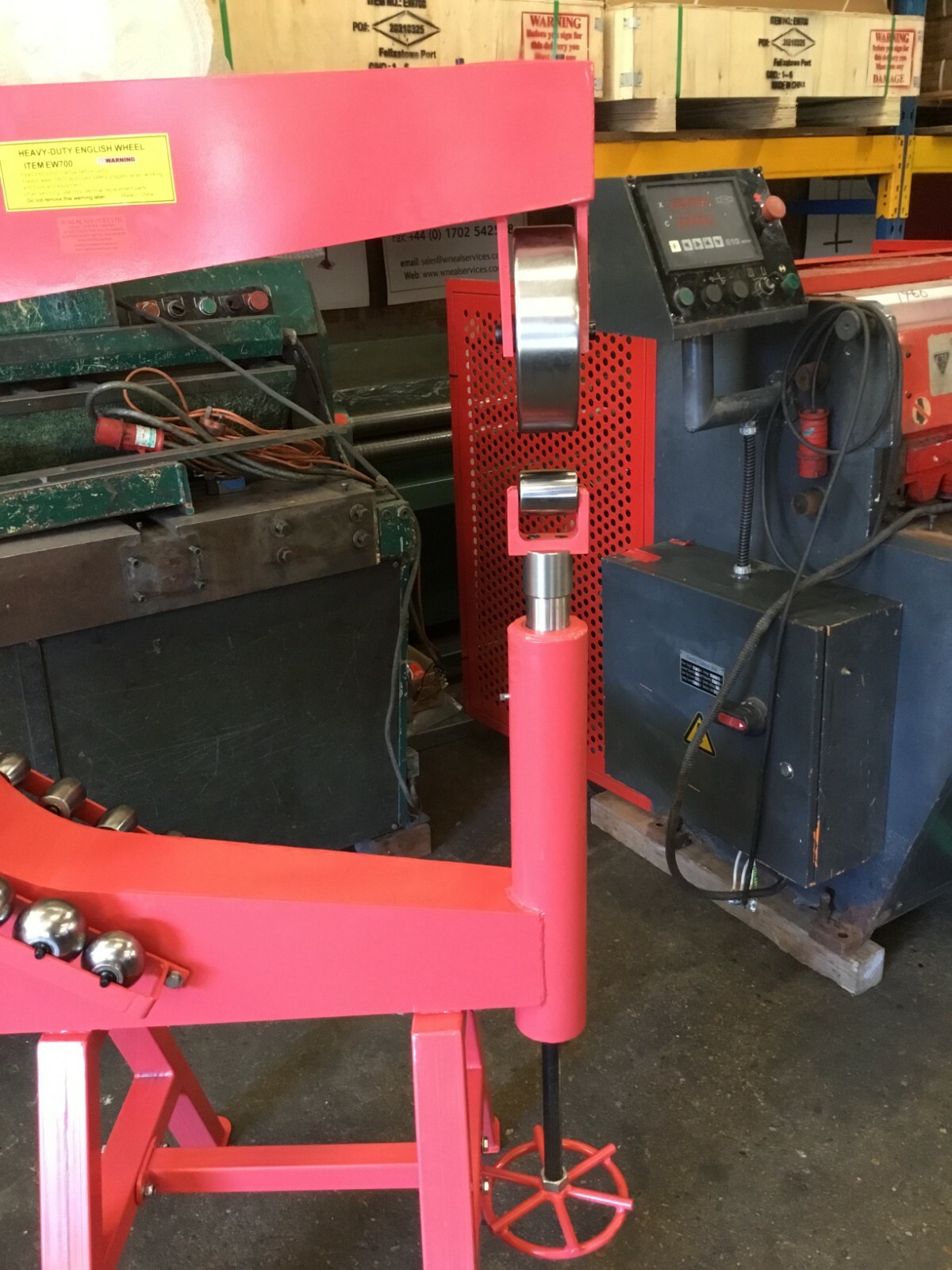 WNS Heavy Duty English Wheel Wheeling Machine 700mm 1 Top Roll 13 ...