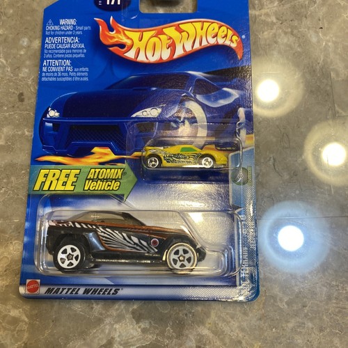 2003 Hot Wheels #171 Alt Terrain 8/10 JEEPSTER Black w/Atomix Vehicle w ...