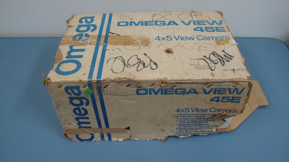 Omega View 45E Large Format 4x5 Rail Camera W. Schneider Kreuznach Lens ...