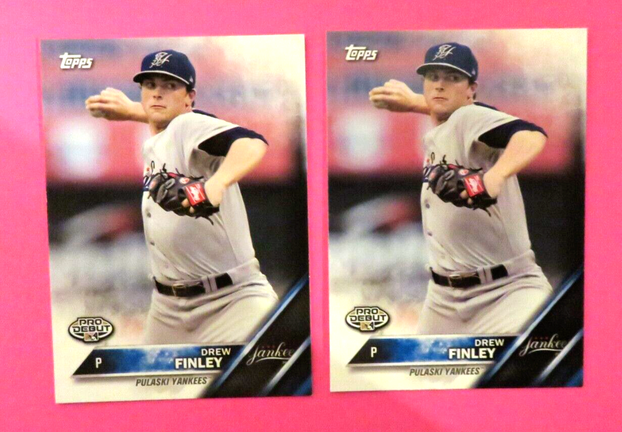 2 - 2016 Topps Pro Debut, Pulaski Yankees - DREW FINLEY | eBay
