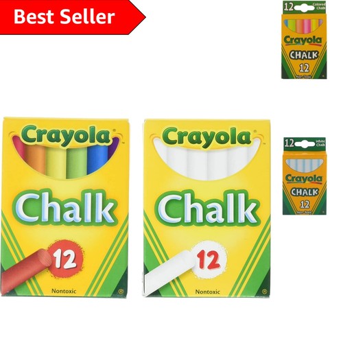 Non-Toxic White Chalk and Colored Chalk Bundle | eBay