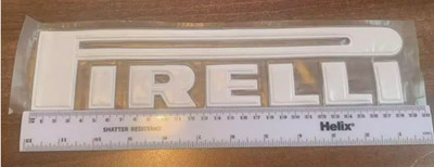 Pirelli Inter Milan Sponsor Patch WHITE 3D Repro for Football Shirt ...
