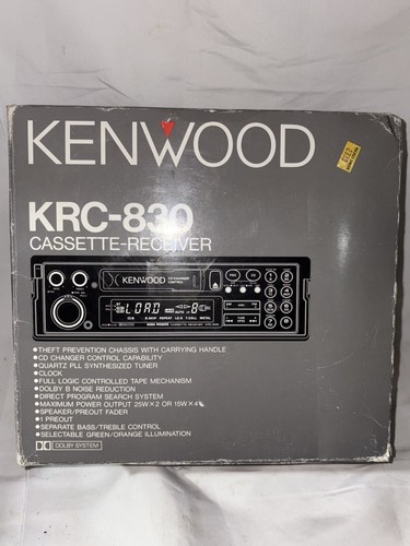 NOS Vintage 1990’s KENWOOD KRC-830 Cassette Receiver AM/FM Stereo Pull ...
