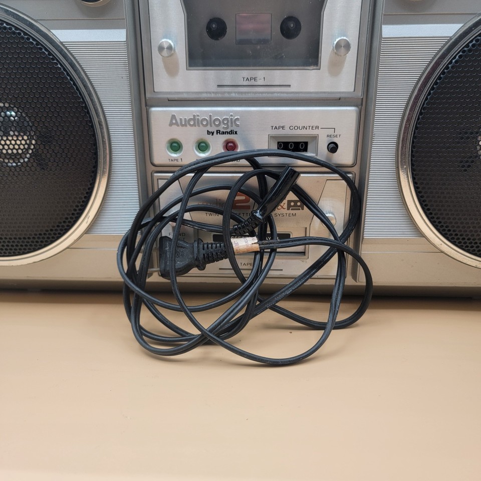 Vintage Audiologic Boombox By Randix Twin Cassette Modal Scr 3266 (Read ...
