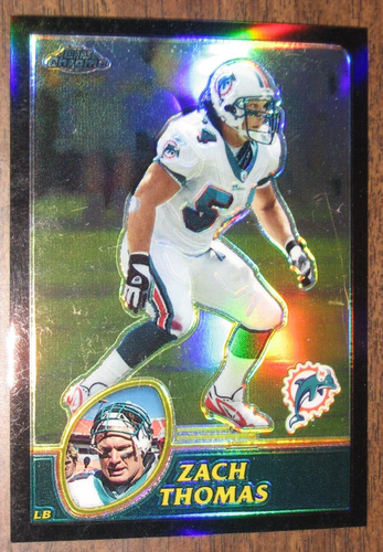 2003 Topps Chrome Black Refractor Zach Thomas #/599 | eBay