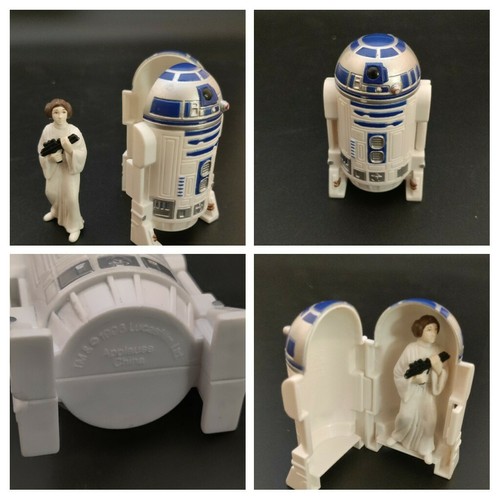 Vintage 1996 Star Wars Lucasfilm R2-D2 & Princess Leia Plastic Figures ...