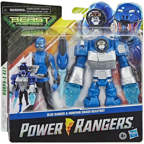 Power Rangers Beast Morphers Blue Ranger & Morphin Smash Beastbot ...
