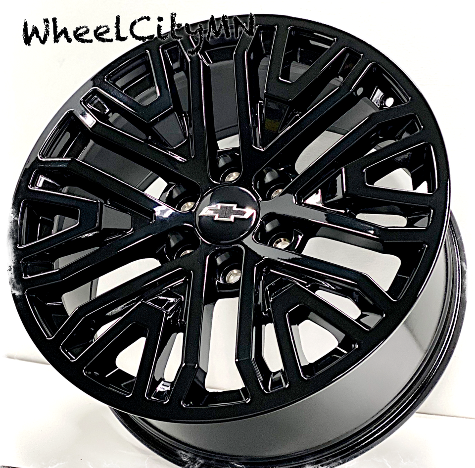 20" gloss black OE 84040799 replica SEV 5906 wheels fits 2022 Chevy Tahoe 6x5.5 | eBay