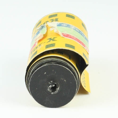 Lot of 2 EMPTY Vintage Metal 127 Roll Film Spools with Vintage Backing ...