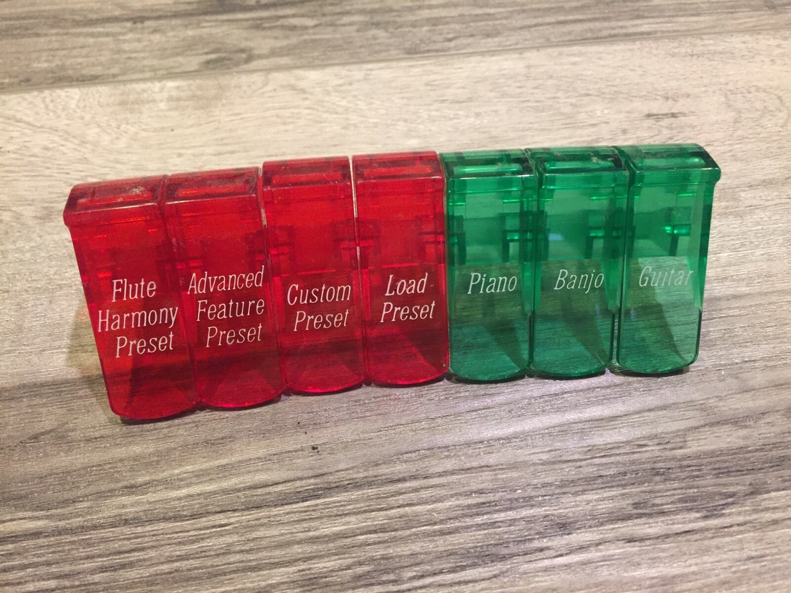 Lot of 7 Vintage Lowrey Organ Coupler Rail/Tab Assembly Arts Crafts ...