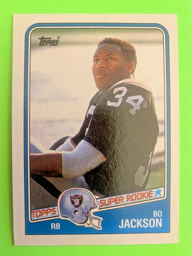 Bo Jackson 1988 Topps Super Rookie Rookie Card RC #327 Raiders | eBay