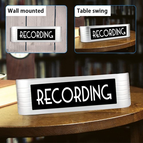 Recording Studio LED Light Sign Illuminated Warning Sign Different ...