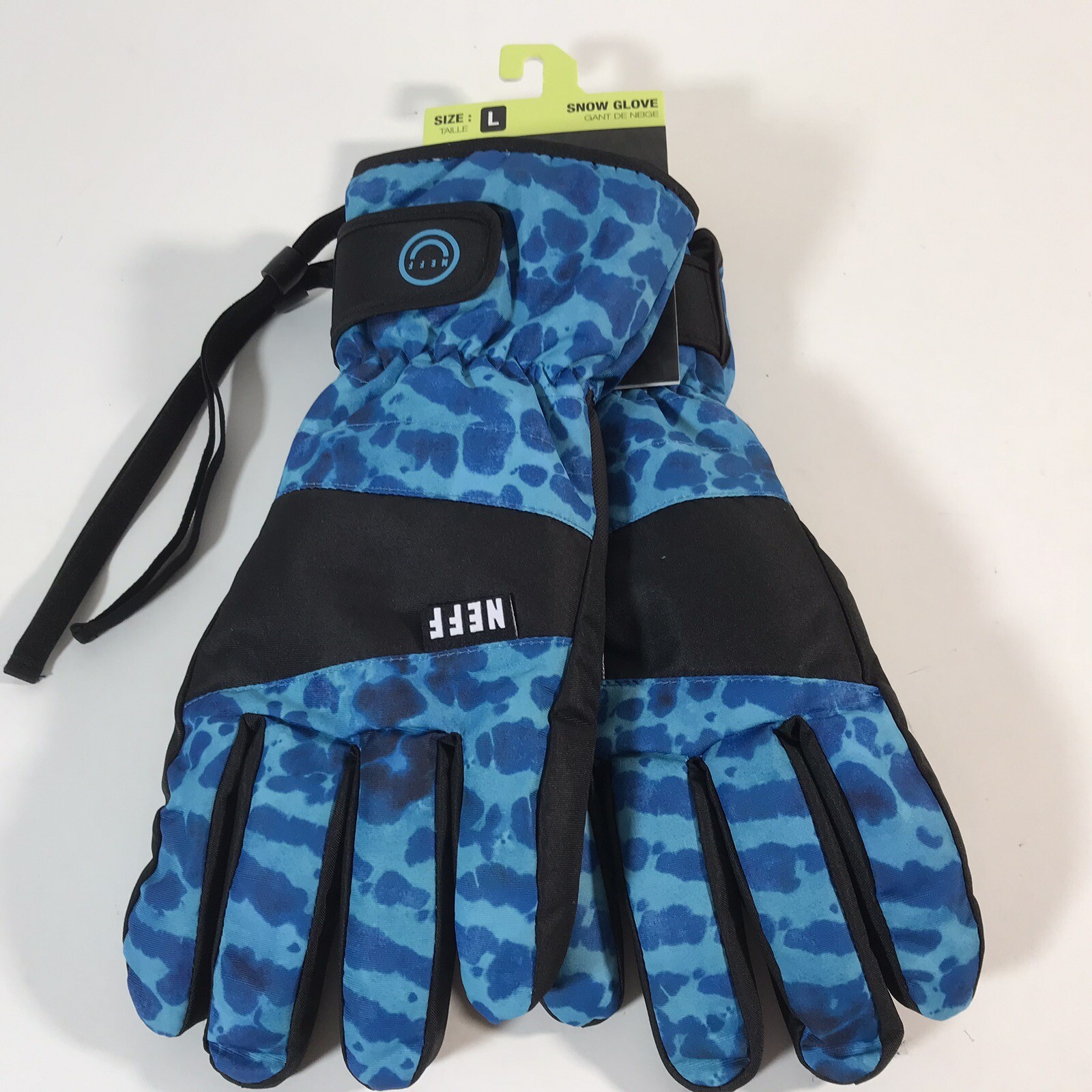 Neff Snow / Ski Gloves - NWT Mens Size Large Blue Tie Dye Design | eBay