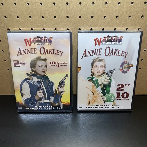 LOT OF 2 DVDs-TV Classic Westerns: Annie Oakley (DVD) 20 Episodes-NEW ...