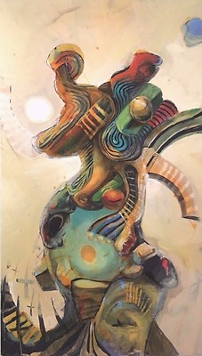 Original Abstract Painting with Clear Polyester Casting Resin | eBay