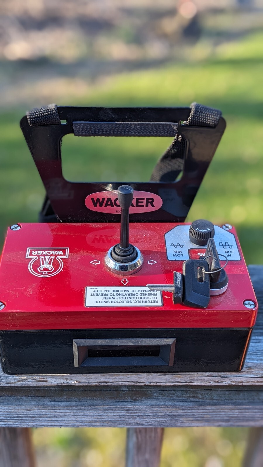 Wacker Neuson RT Transmitter Remote Control for Walk Behind Compactors ...