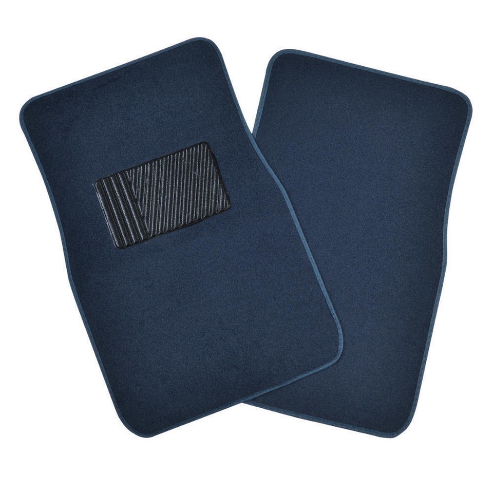 Car Carpet Floor Mats 4 Piece Vinyl Heel Pad Rug for Sedan & SUV Car ...