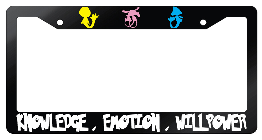 Knowledge Emotion Willpower Glossy Black Plastic Frame Pokemon | eBay