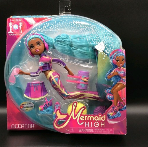 ~NEW~Mermaid High Oceanna Deluxe Doll & Accessories 2 In 1 W/ Removable ...