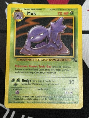 Muk 13/62 Fossil Holo Pokemon TCG | eBay