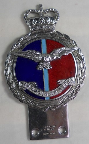 Vintage J.R. Gaunt Royal Airforce Original Chrome Enamel England Car ...