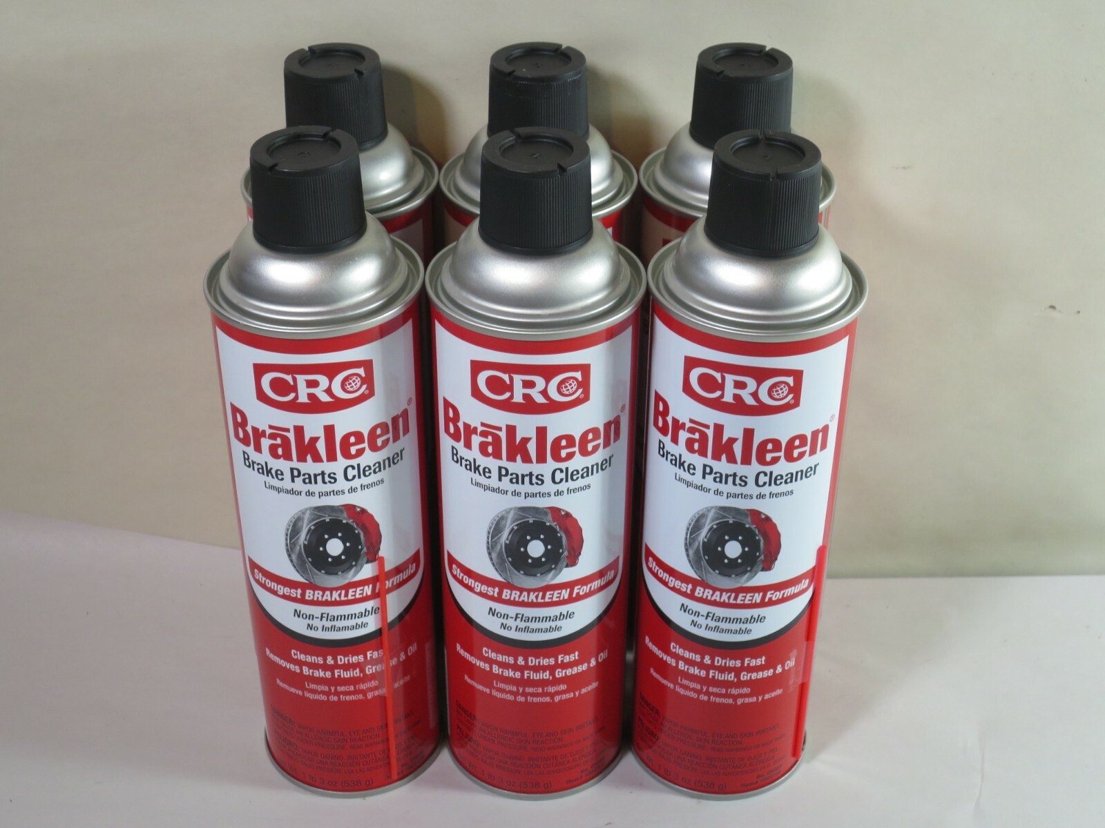CRC 05089 Brakleen Brake Clean Brake Parts Cleaner 19oz Case of 6 Cans ...