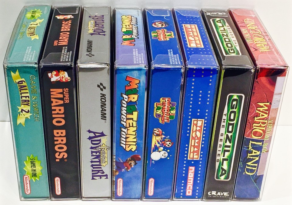 25 Box Protectors GAME BOY / VIRTUAL / COLOR / ADVANCE Nintendo Boxes ...