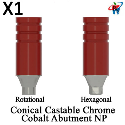 Dental Fixture Chrome Cobalt Ucla Castable Prosthetic Nobel Active NP | eBay