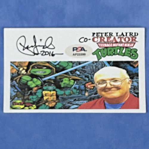 Peter Laird Signed Auto 3x5 Index Card Teenage Mutant Ninja Turtles ...
