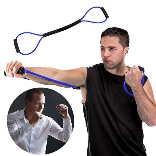 Boxing Resistance Band Figure 8 Pull Rope for Home Gym Workout (Blue 25 ...