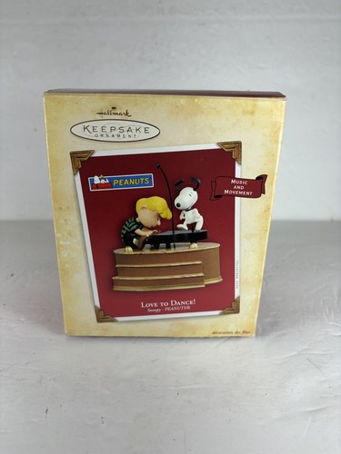 Hallmark Keepsake Peanuts LOVE TO DANCE Snoopy & Schroeder 2004 | eBay