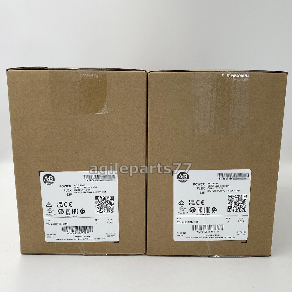 NEW Factory Sealed 25B-D013N104 AB PowerFlex 525 5.5kW 7.5Hp AC Drive ...