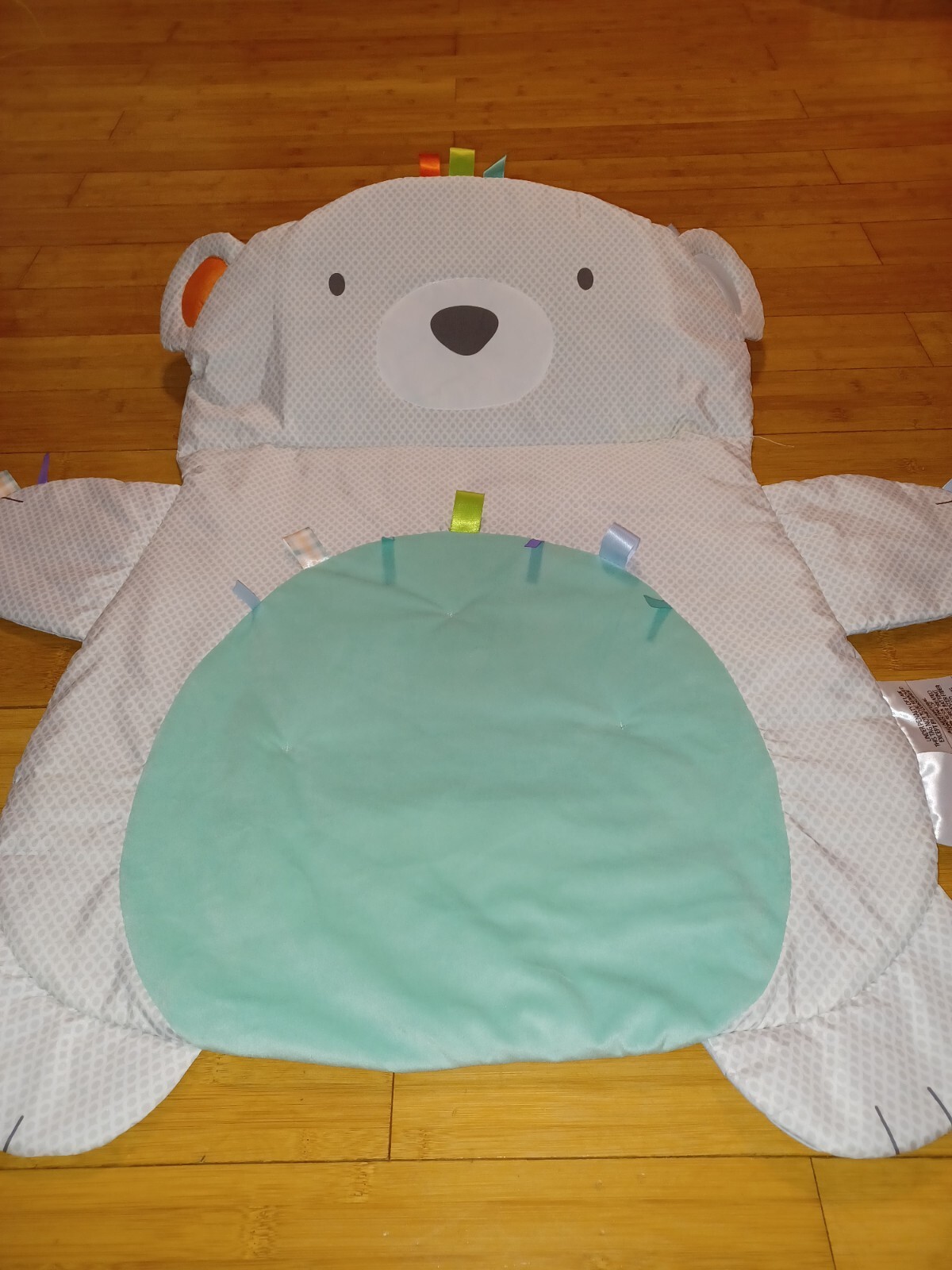 Bright Stars Tummy Time Prop And Play Colorful Bear Mat | eBay