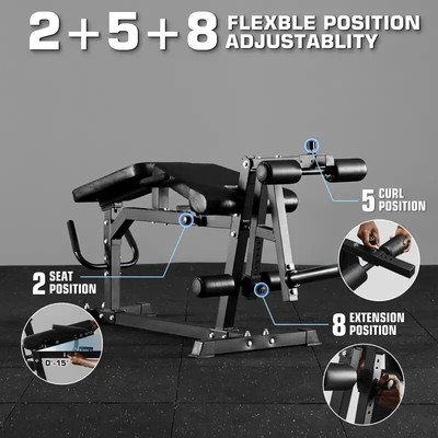 Leg Extension and Lying Curl Machine, Lower Body Special Leg Machine ...