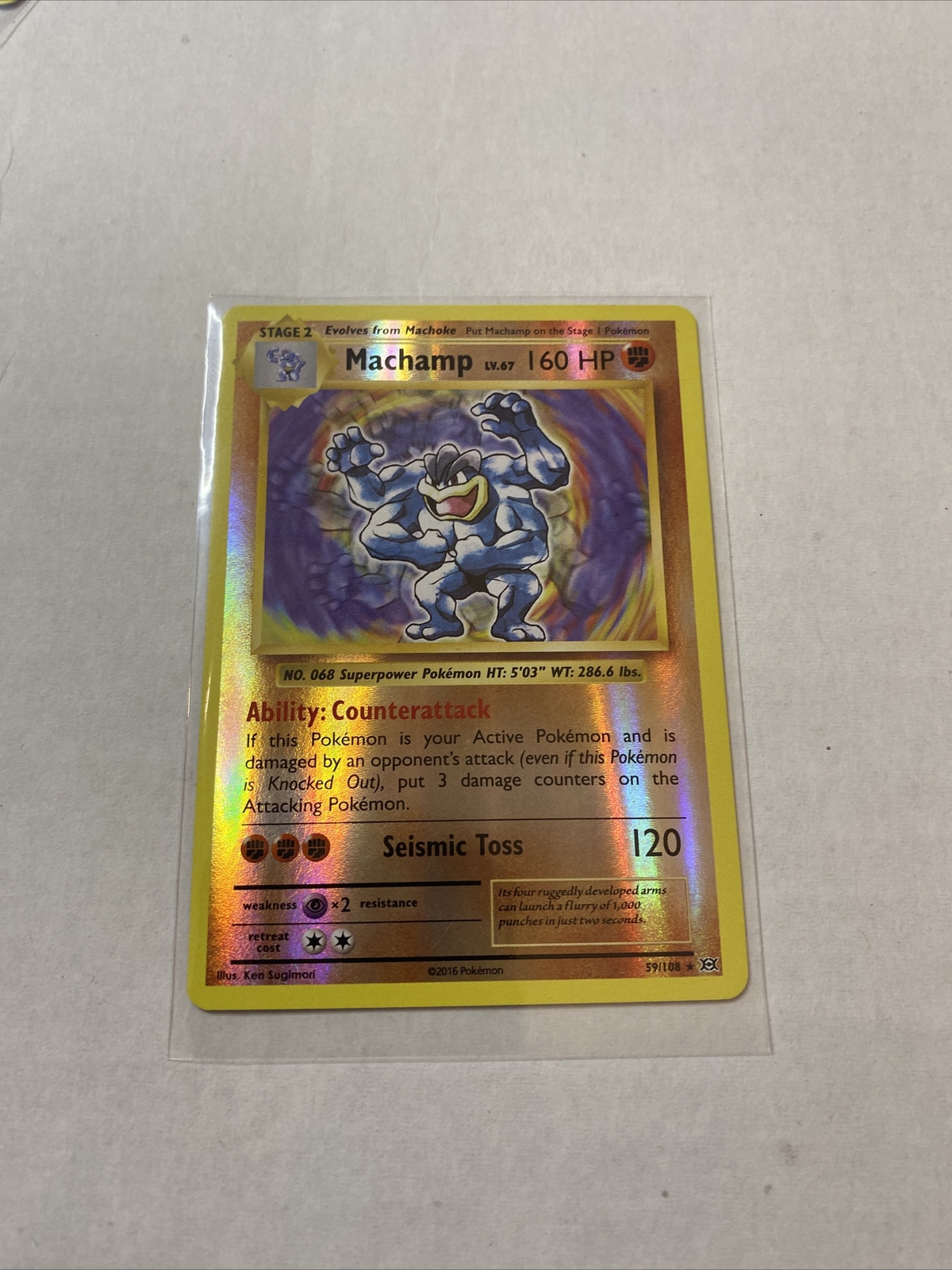 machamp Reverse holo 59/108 Pokemon FRESH MINT 10/10 | eBay