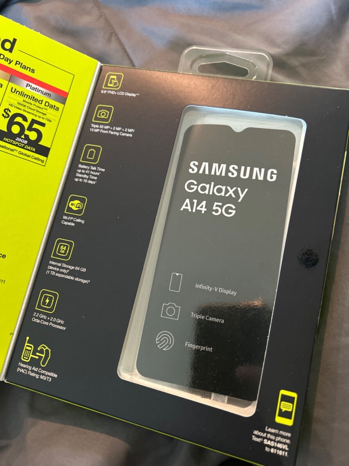 Samsung Galaxy A14 5G SM-A146U 128GB T-Mobile Black for sale online | eBay