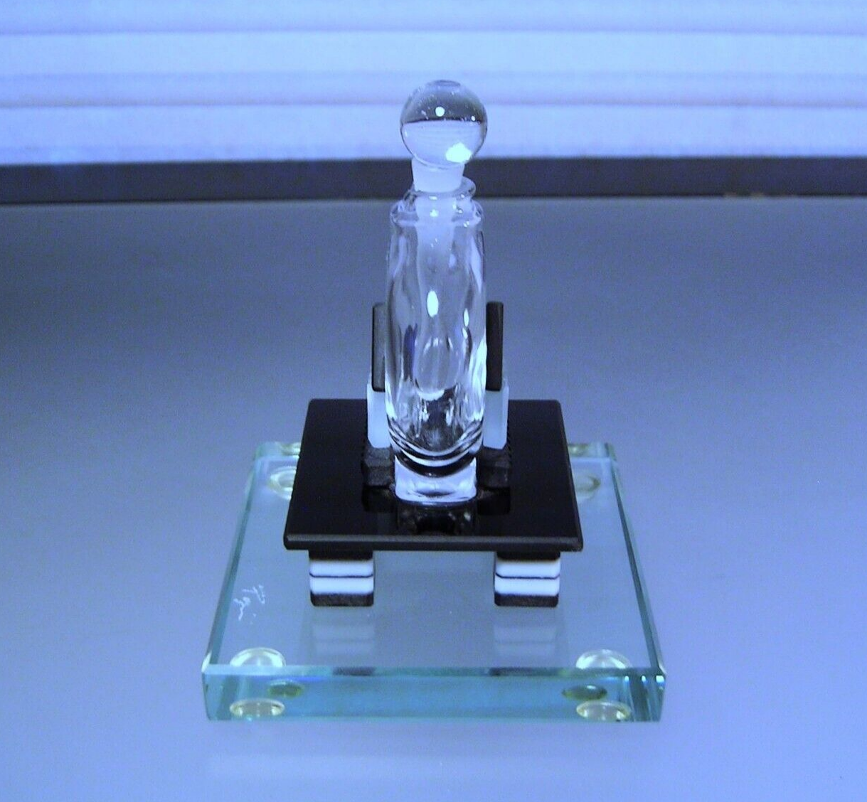 Vintage George Ponzini Signed Studio Glass Perfume Bottle READ | eBay