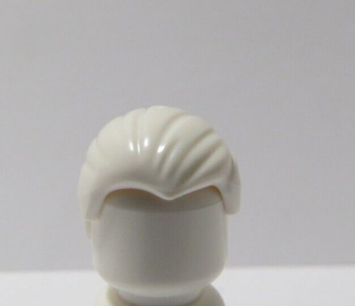 Lego Hair Wig For Boy Man Minifigure White Combed Back | eBay UK