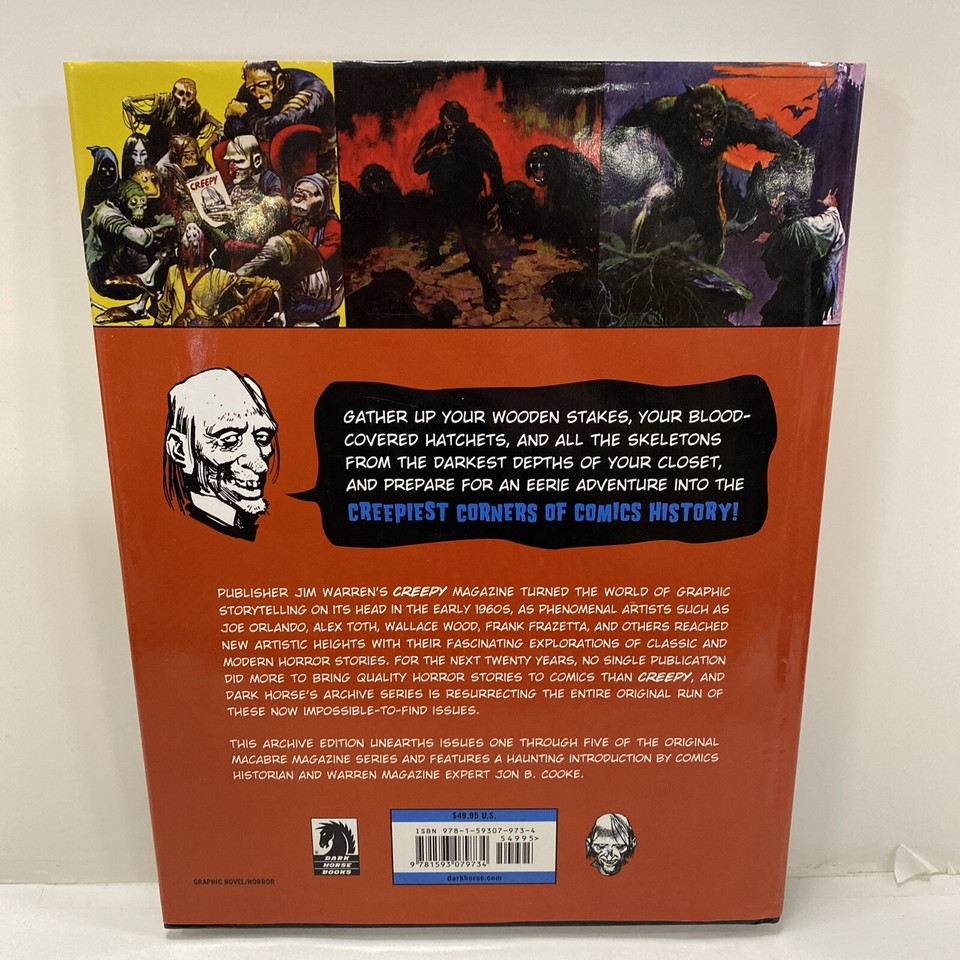 CREEPY ARCHIVES VOLUME 1 By Various - Hardcover *Great Condition ...