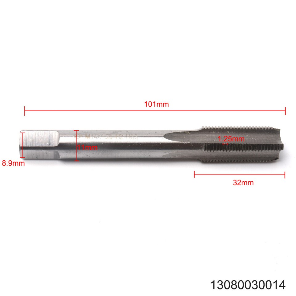 M10/M12/M14/M16 HSS Metric Tap Machine Threading Taper Plug Round ...