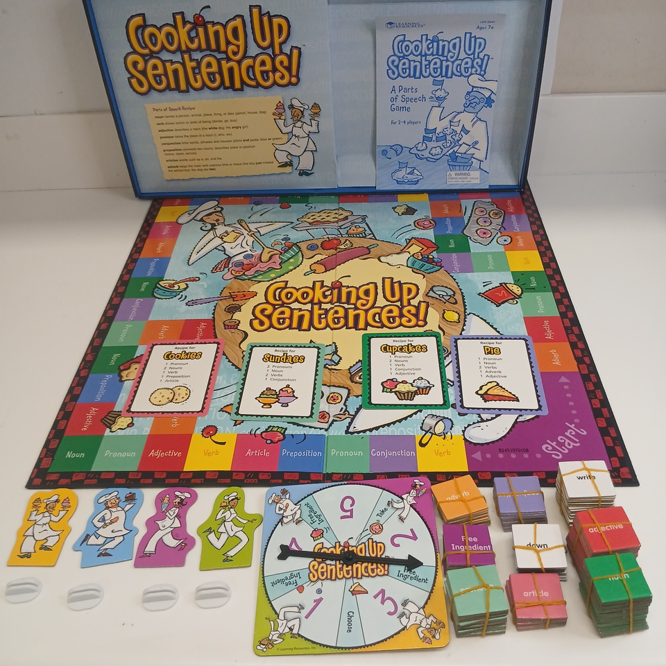 Learning Resources COOKING UP SENTENCES A Parts of Speech Educational ...