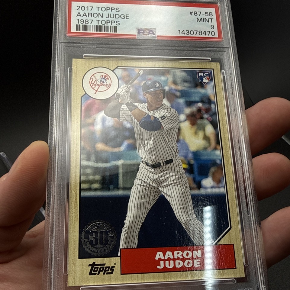 2017 Topps 1987 Topps #87-58 Aaron Judge 1987 Topps (RC) PSA 9 | eBay