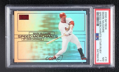 2000 Skybox Speed Merchants Star Rubies /100 Mark McGwire #10SM PSA 7 ...