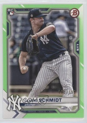 2021 Bowman Neon Green Border /399 Clarke Schmidt #98 Rookie RC | eBay