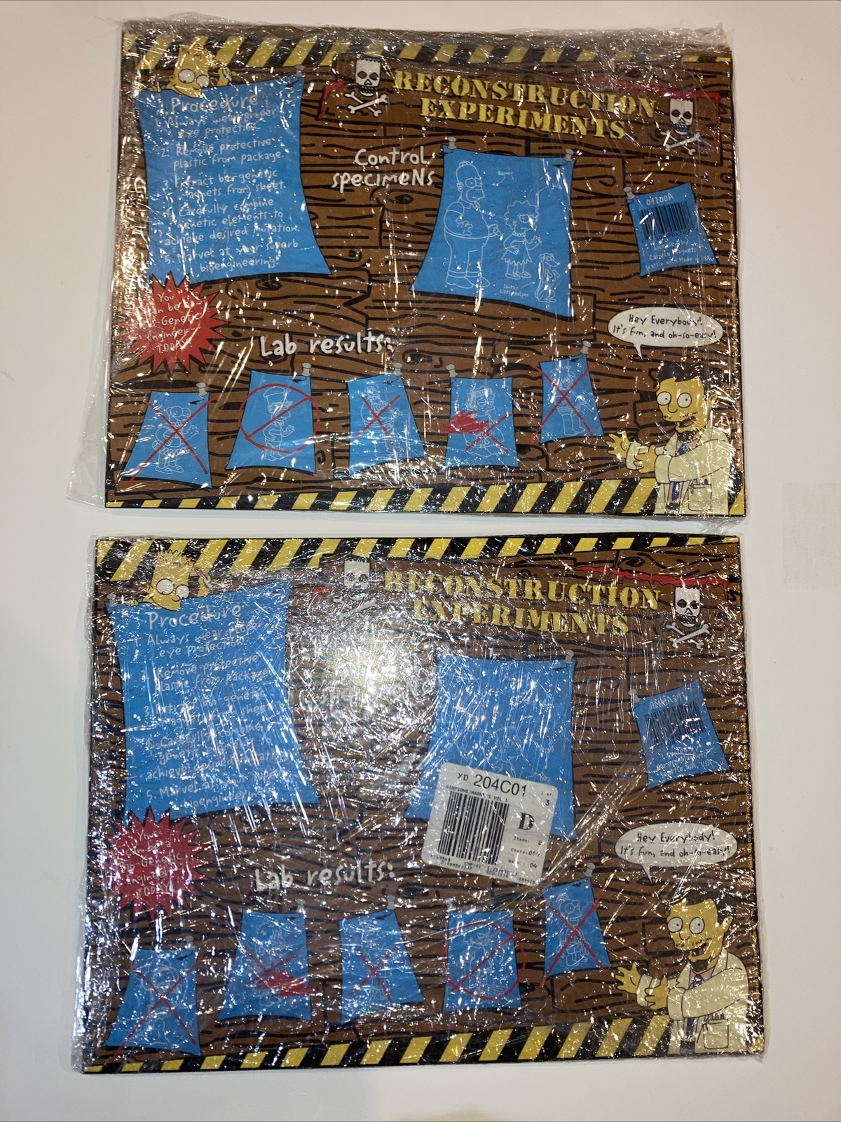 The Simpsons Bio-Genetic Reconstruction Kit Magnets Vol 1 2 Loose Used ...