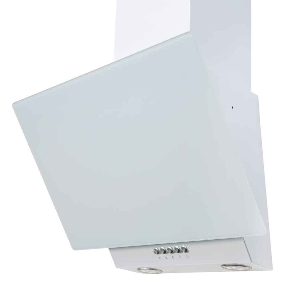 SIA EAG61WH 60cm White Angled Chimney Cooker Hood Kitchen Extractor Fan ...