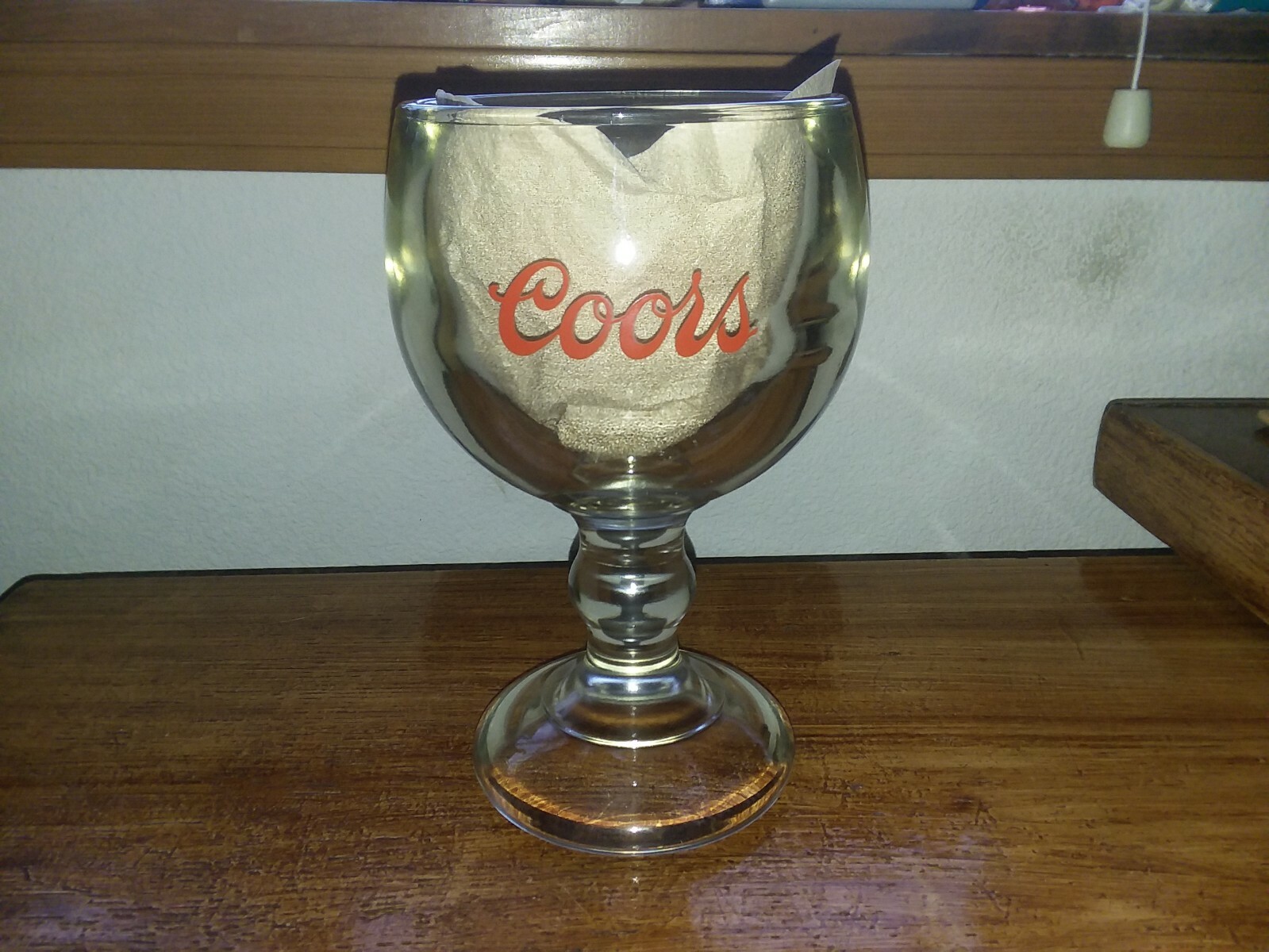 Vintage Coors Heavy Thick Glass Pedestal Goblet | eBay