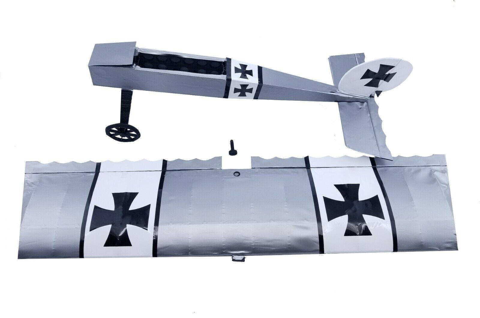 Ugly Stick RC Airplane Kit Silver 23" WS Complete W/ Pre-Cut Covering ...