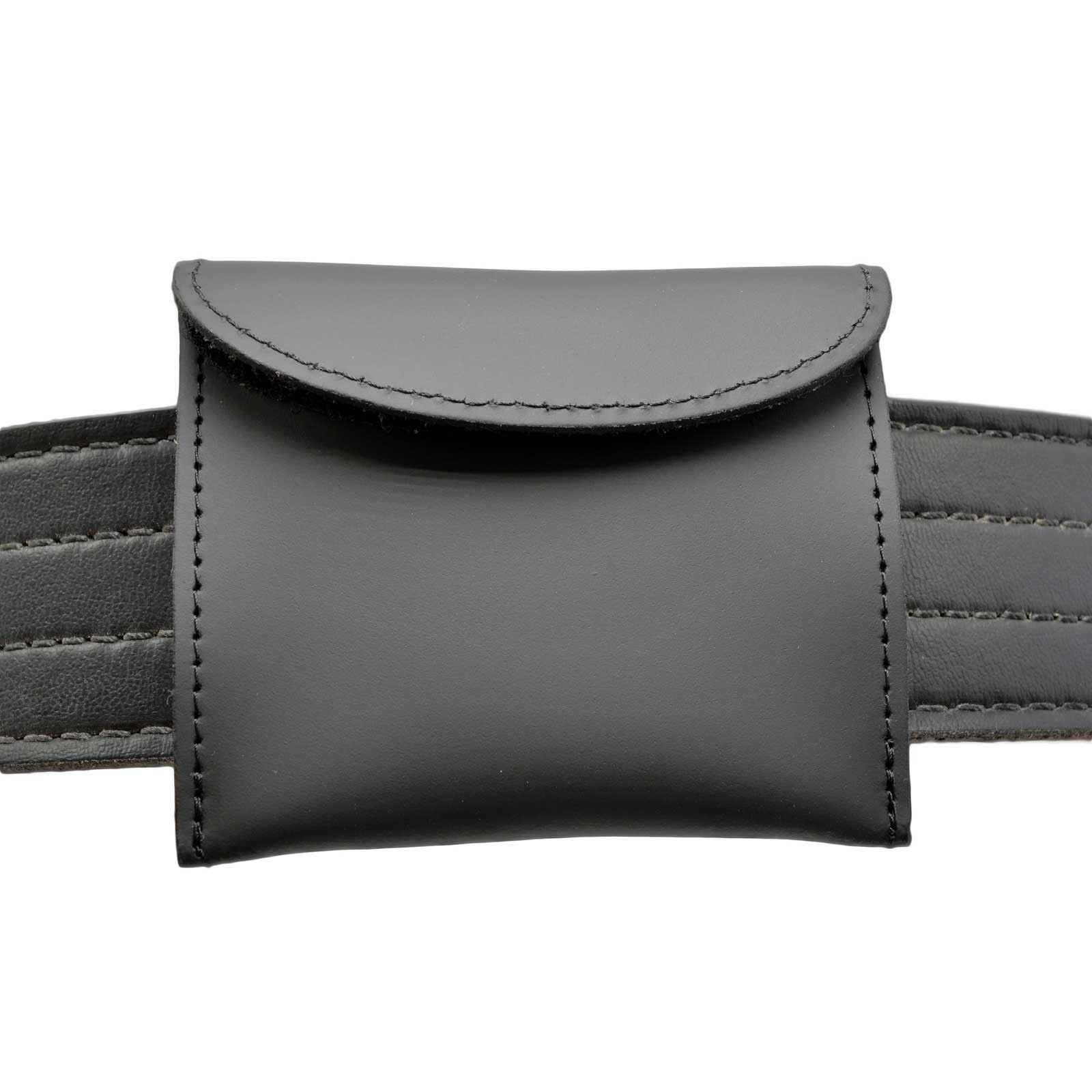 Perfect Fit Leather Belt Glove Carrier Pouch PPE Carry Case Police EMT ...