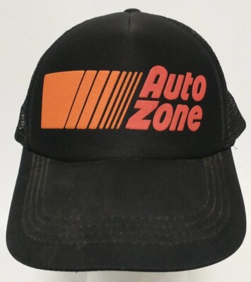 Vintage Black AUTOZONE Trucker Hat Cap AUTO ZONE Snapback Mesh H3 ...